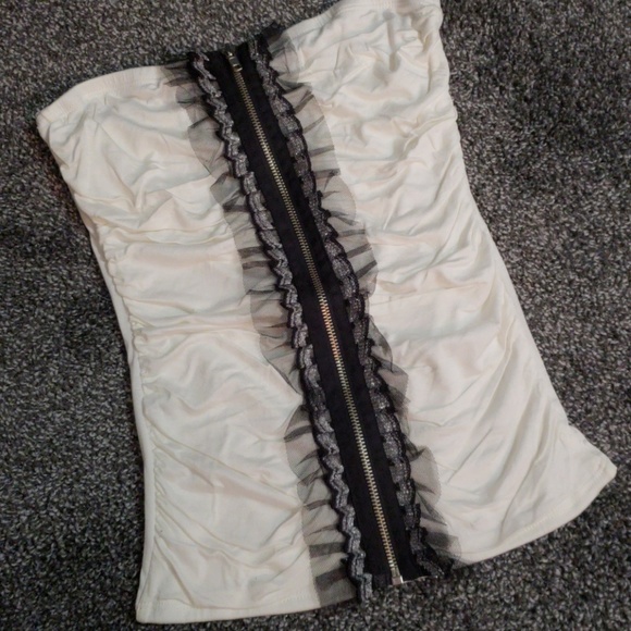 Tops | New Sexy Zip Front Tube Top S M Or L | Poshmark